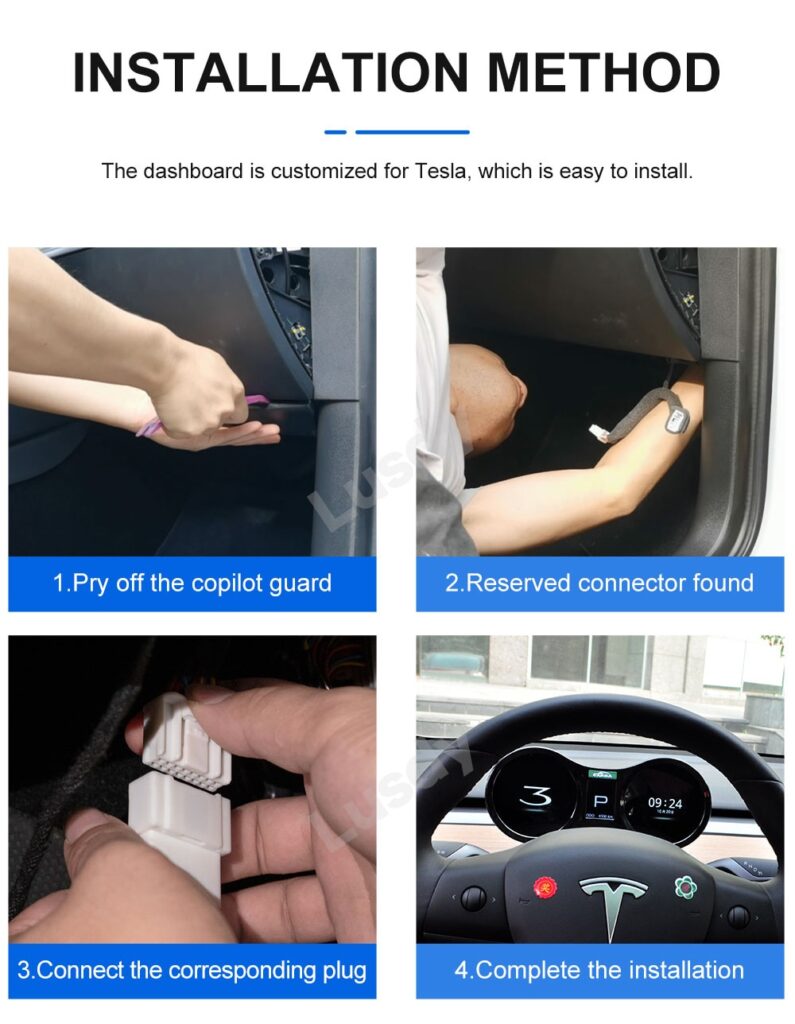 Car LCD Virtual Instrument Cluster Retrofit Multimedia Digital ...