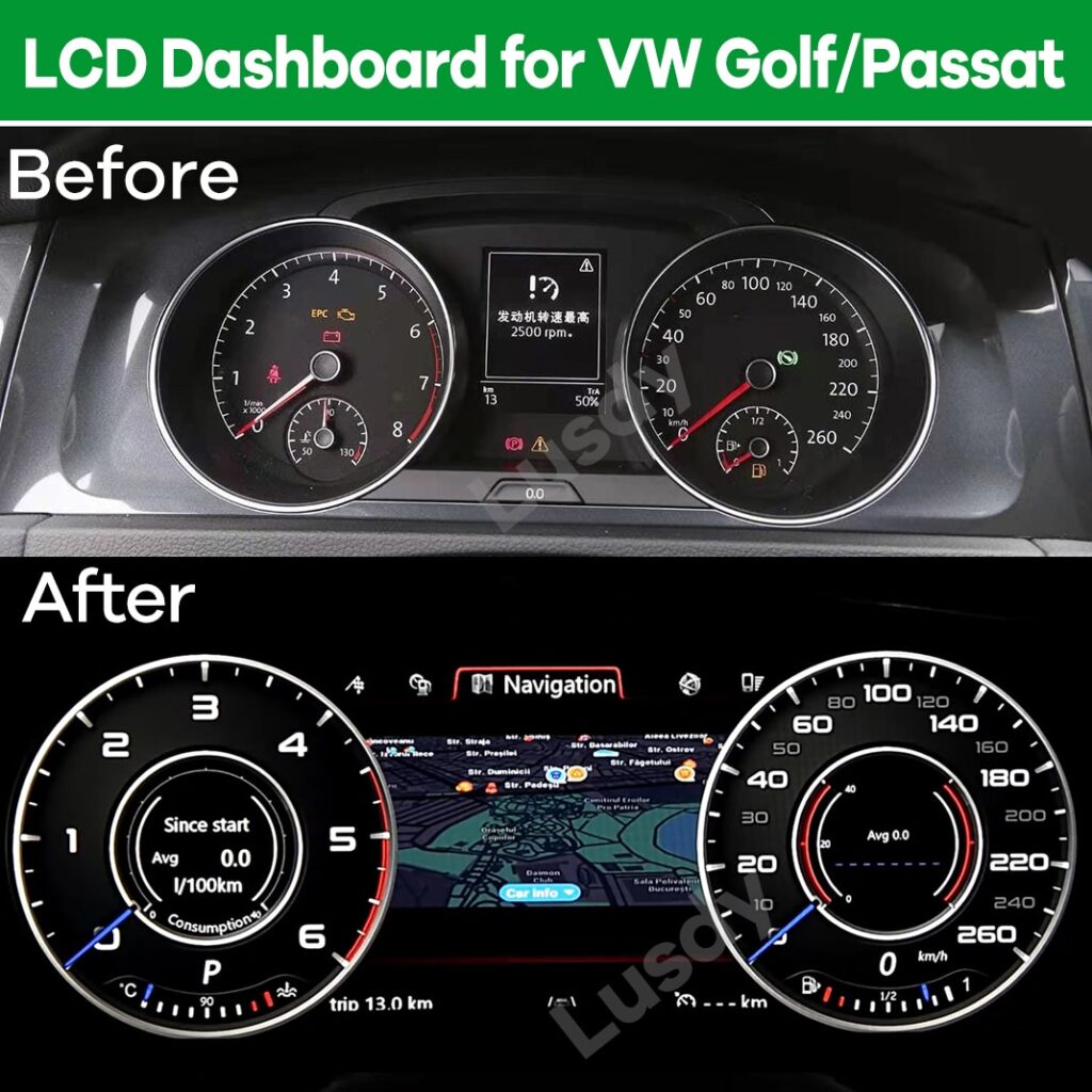 Digital Dashboard Panel Virtual Instrument Cluster CockPit LCD ...