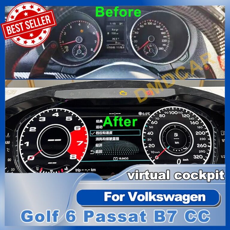 For Volkswagen VW Golf 6 Passat B6 B7 CC Scirocc Digital Dashboard ...