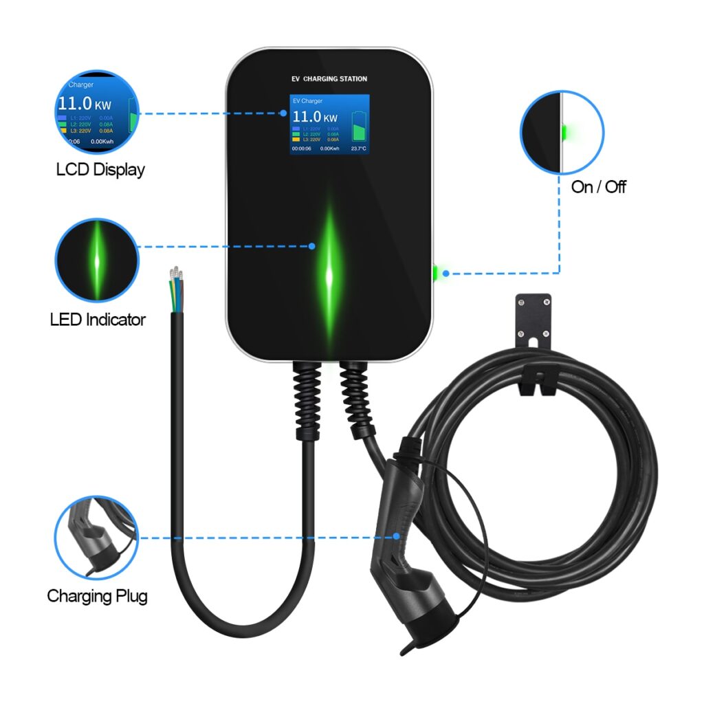 MOREC EV Charger 32A EVSE Wallbox Electric Vehicle Car Charging Station ...