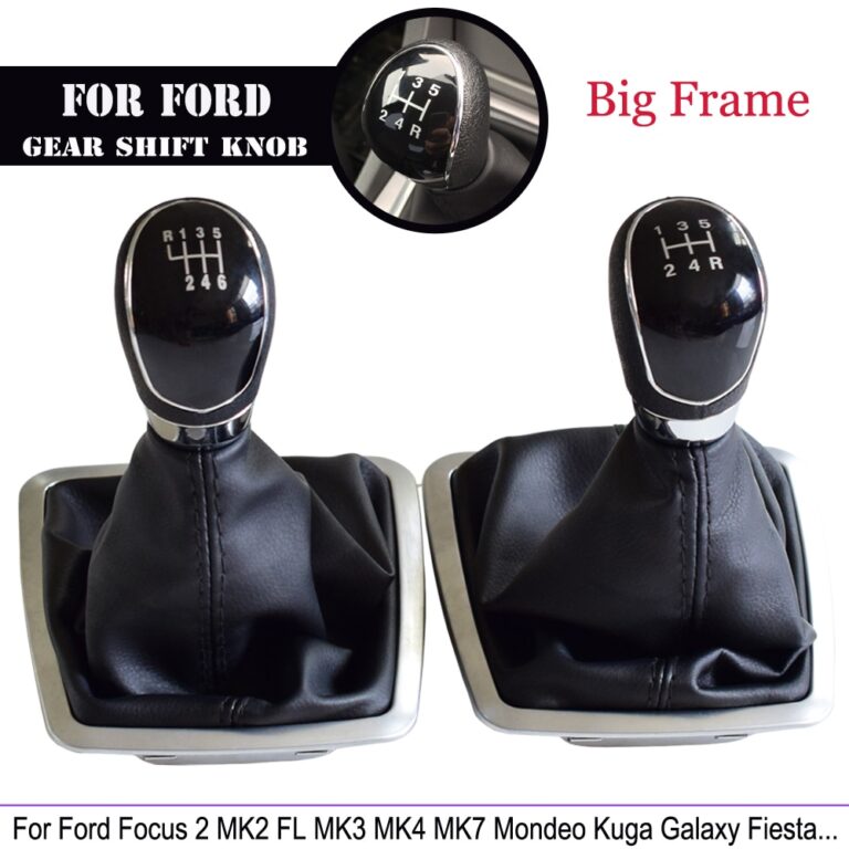 Gear Manual Shift Stick Lever Knob With Gaitor Boot Cover For Ford ...