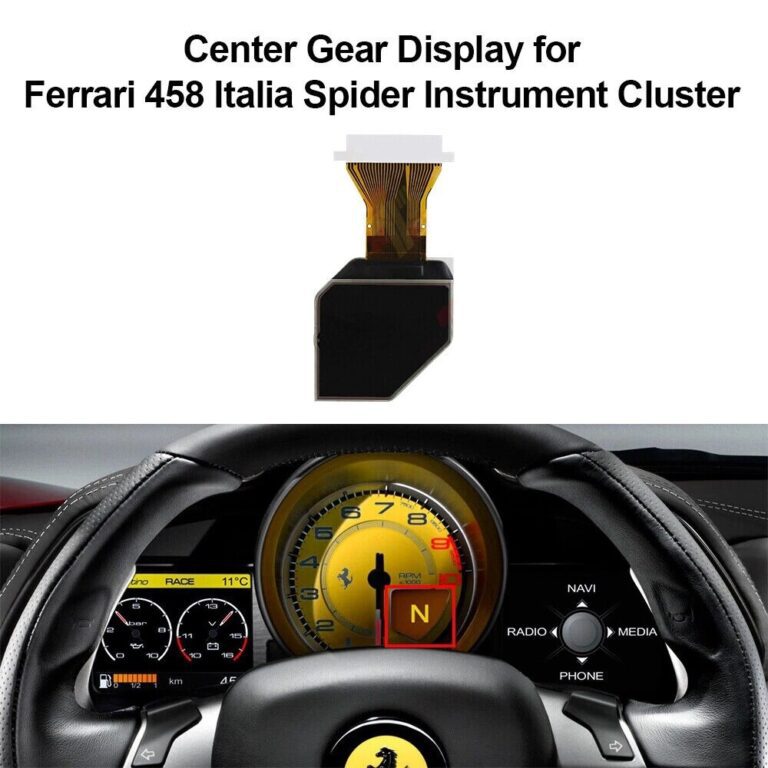 Ferrari 458 Italia Spider Instrument Cluster Center Gear LCD Display ...