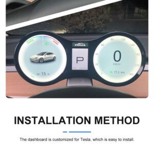 LCD Instrument Cluster Retrofit Multimedia Digital Dashboard for Tesla ...